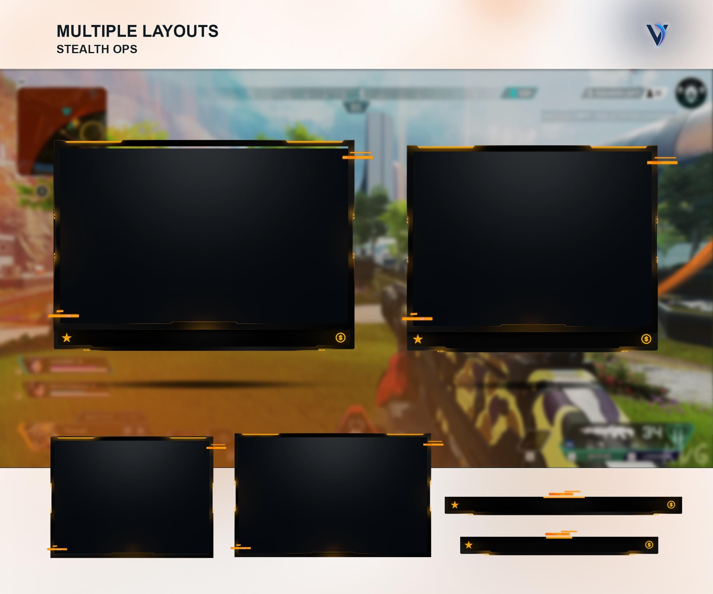 Stealth Ops Animated Webcam Bundle Military Themed Facecam Overlay ...