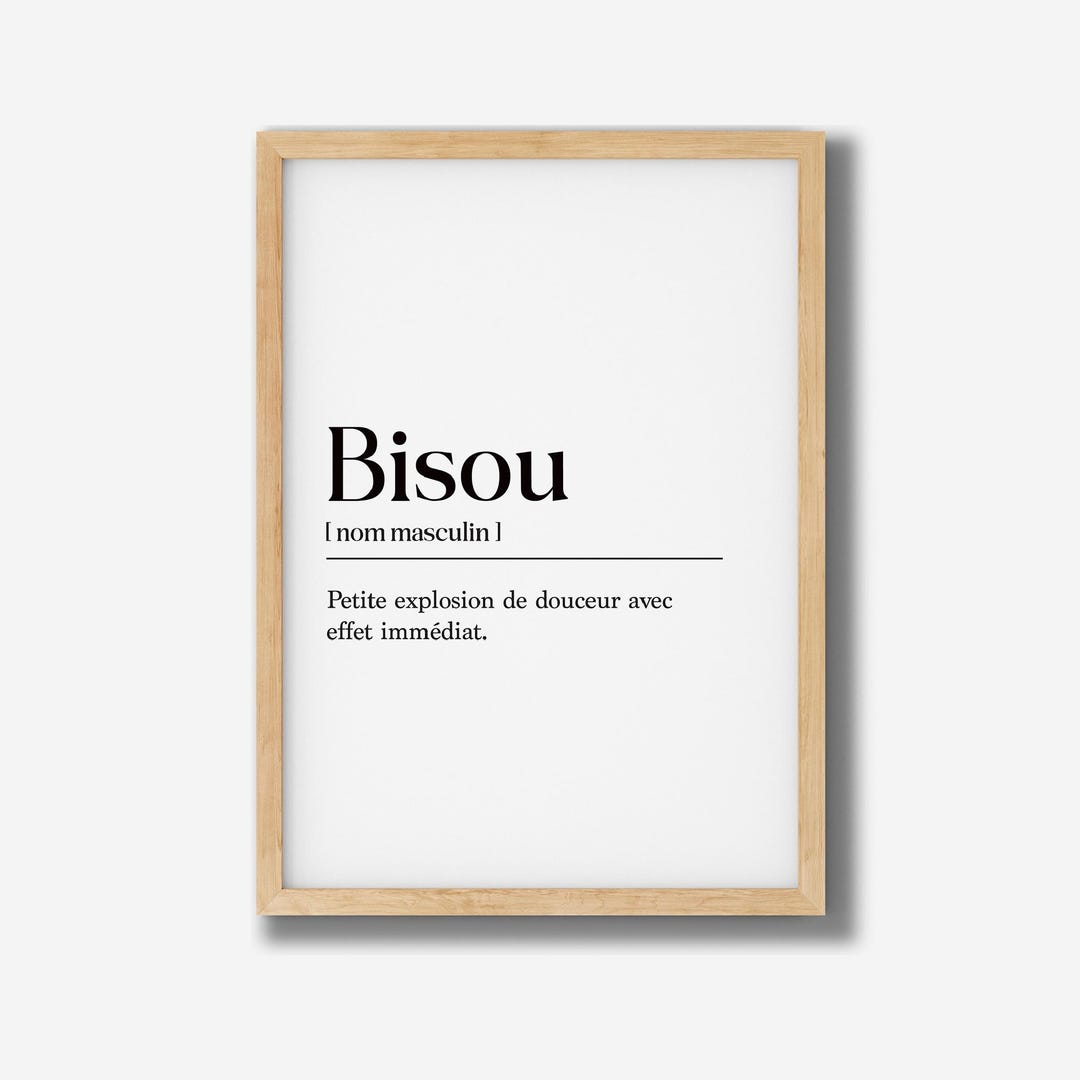 Kiss Definition Poster - Minimalist Wall Art - Romantic - Original ...