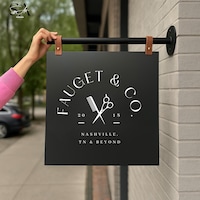 Custom Logo Sign | Personalized Metal Wall Sign | Custom Steel Decor ...