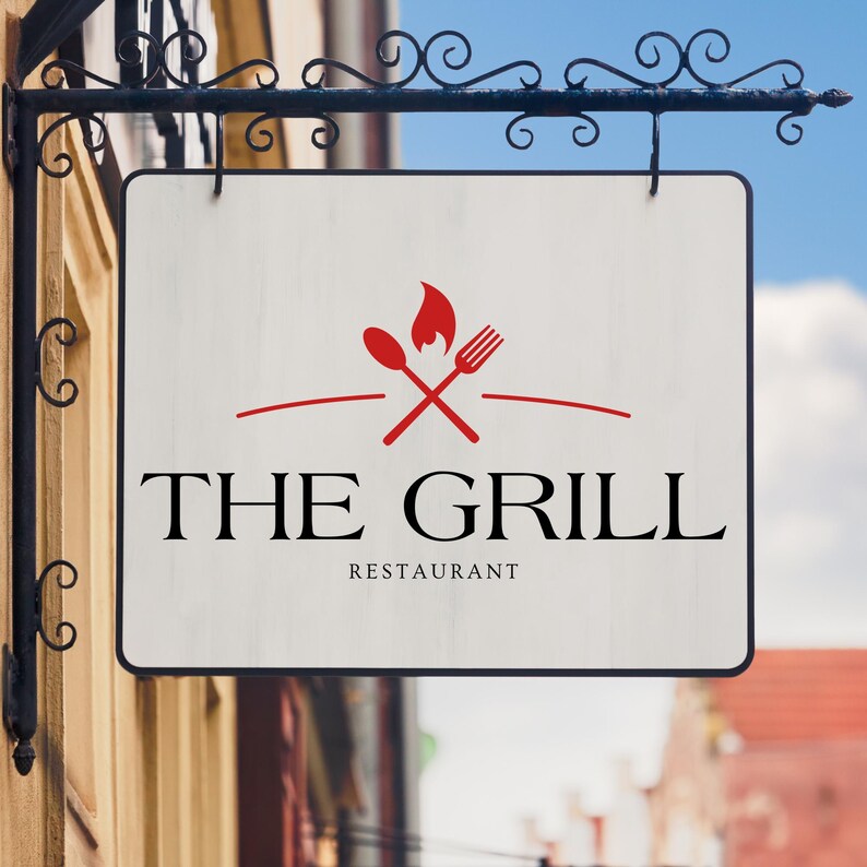 Custom Blade Sign Outdoor Hanging Sign Restaurant & Cafe Blade Sign ...
