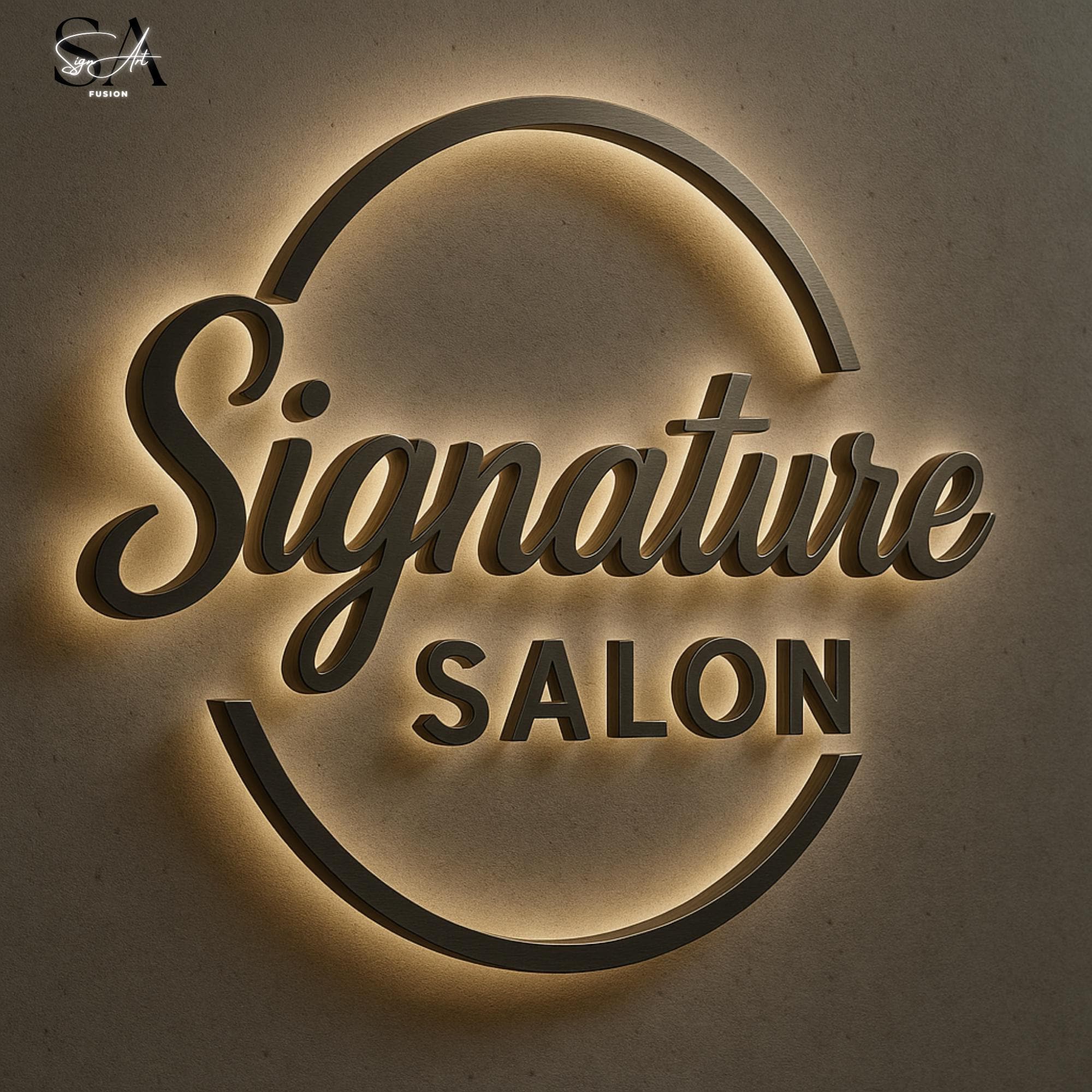 Custom Metal Backlit Sign With LED Light Box, 3D Logo Sign for Office ...