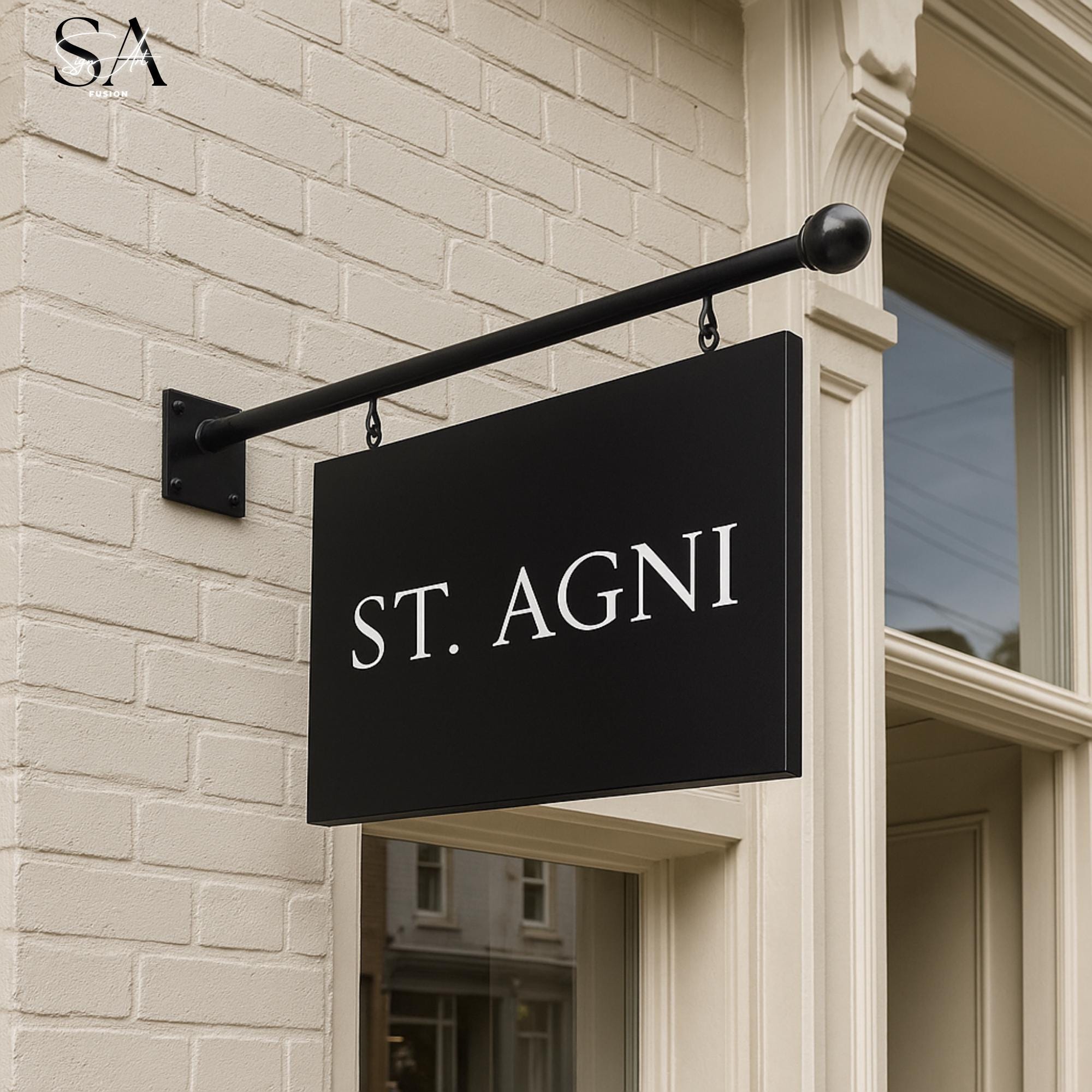 Custom Blade Sign for Business | Hanging Shop Sign With Bracket ...