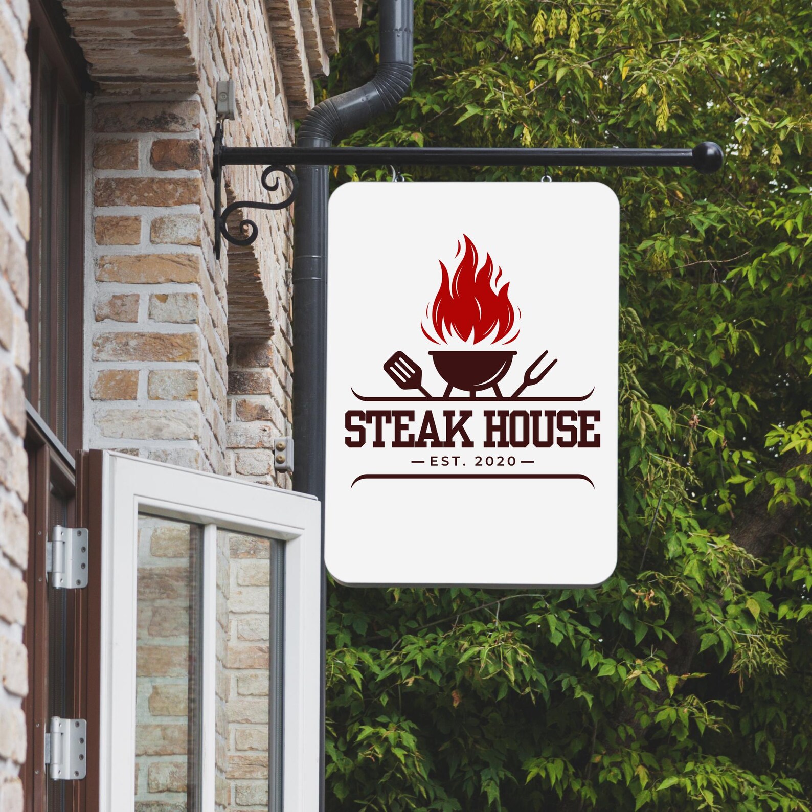 Custom Blade Sign Outdoor Hanging Sign Restaurant & Cafe Blade Sign ...
