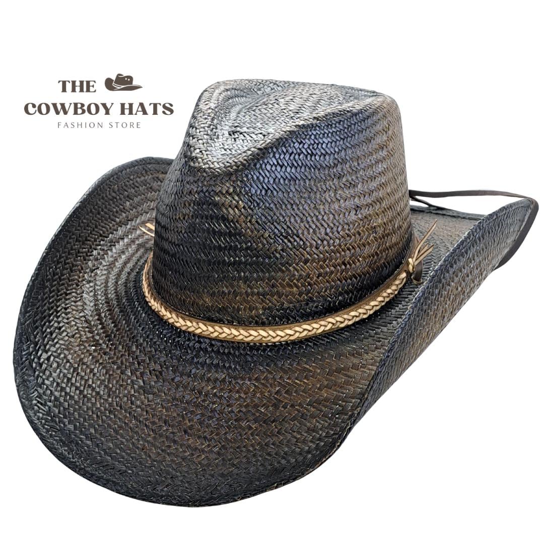 Luke Dark - Dark Brown Shapeable Straw Cowboy Hat - Etsy