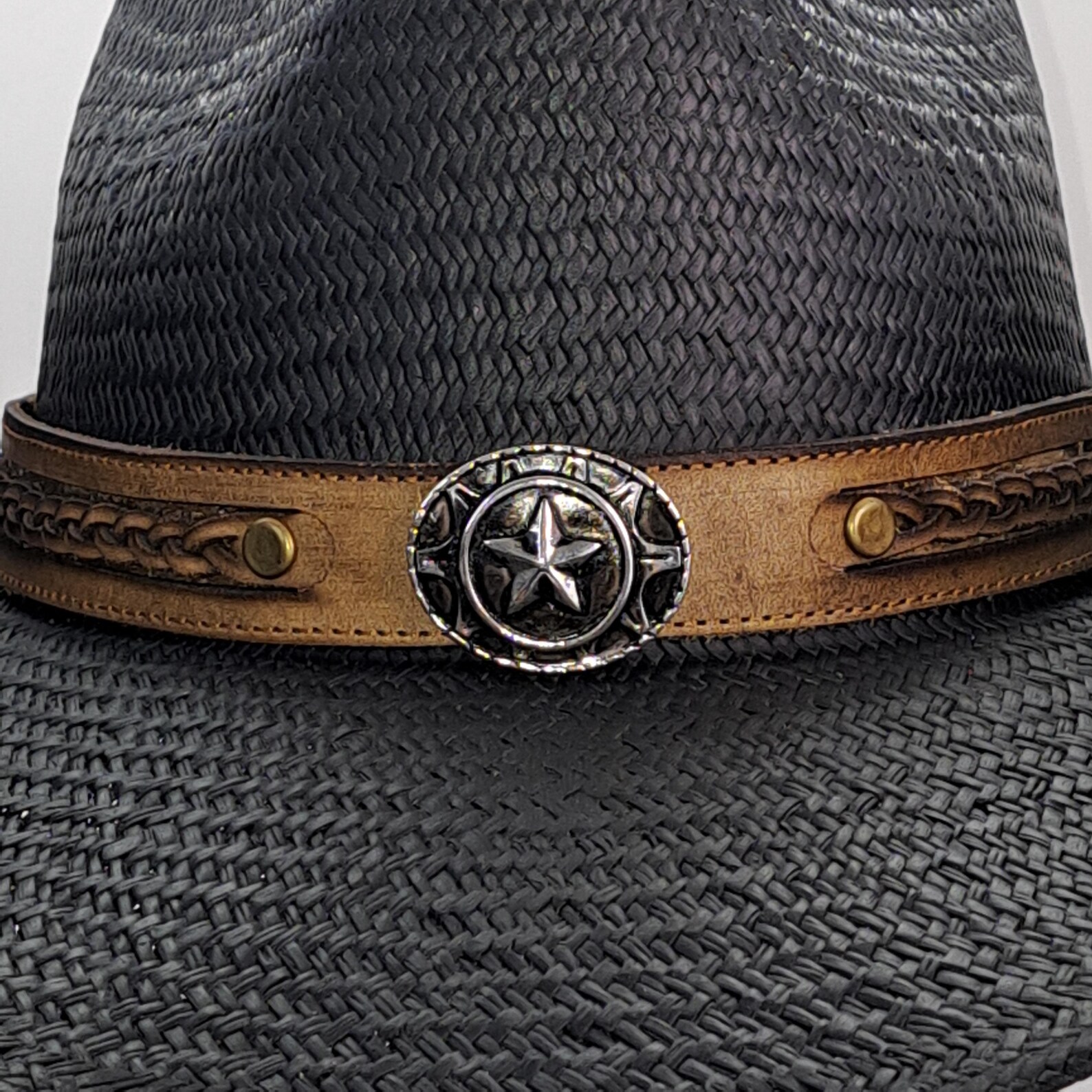 Drifter Black - Black Shapeable Straw Cowboy Hat - Etsy