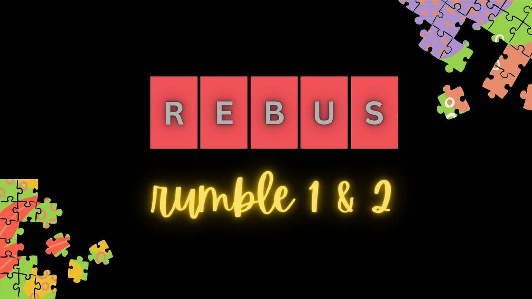 Rebus Rumble Puzzle Game: Team Building Icebreaker (digital Download ...