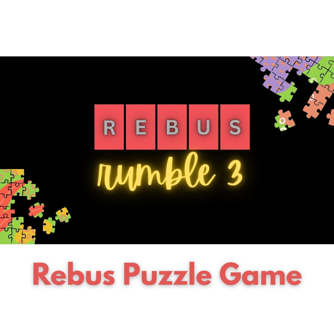 Rebus Rumble Vol. 3 | 100 Rebus Puzzles Game | Brain Teasers | Office ...