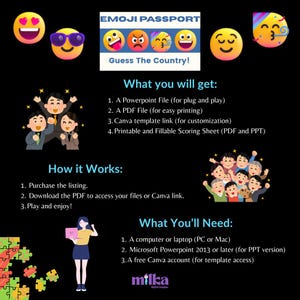 Emoji Countries Edition Powerpoint Game 1| Family Office Holiday ...