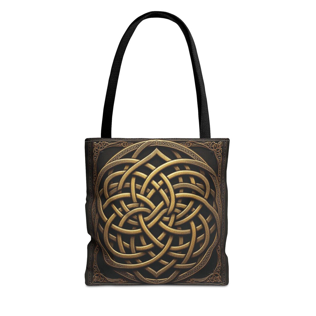 Bronze Celtic Knot Tote, Irish Heritage, Ancient Symbol Design ...
