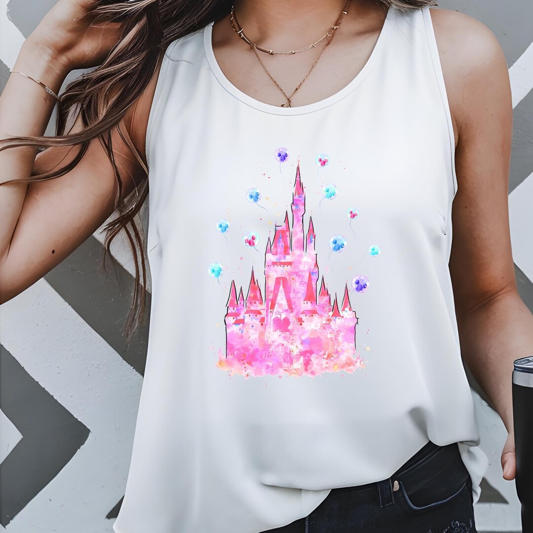 Disney Castle Racerback Tank, Magic Kingdom Tee, Vacay Mode Tank Tops ...