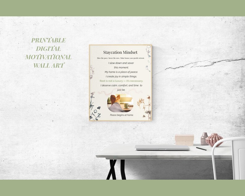 Motivational Printable Wall Art | Create Your Own Staycation Prints ...