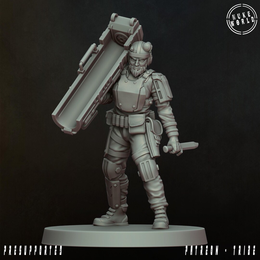 Gunner 6 - With Fatman Mini-nuke Launcher (nuke World) 32mm Scale ...