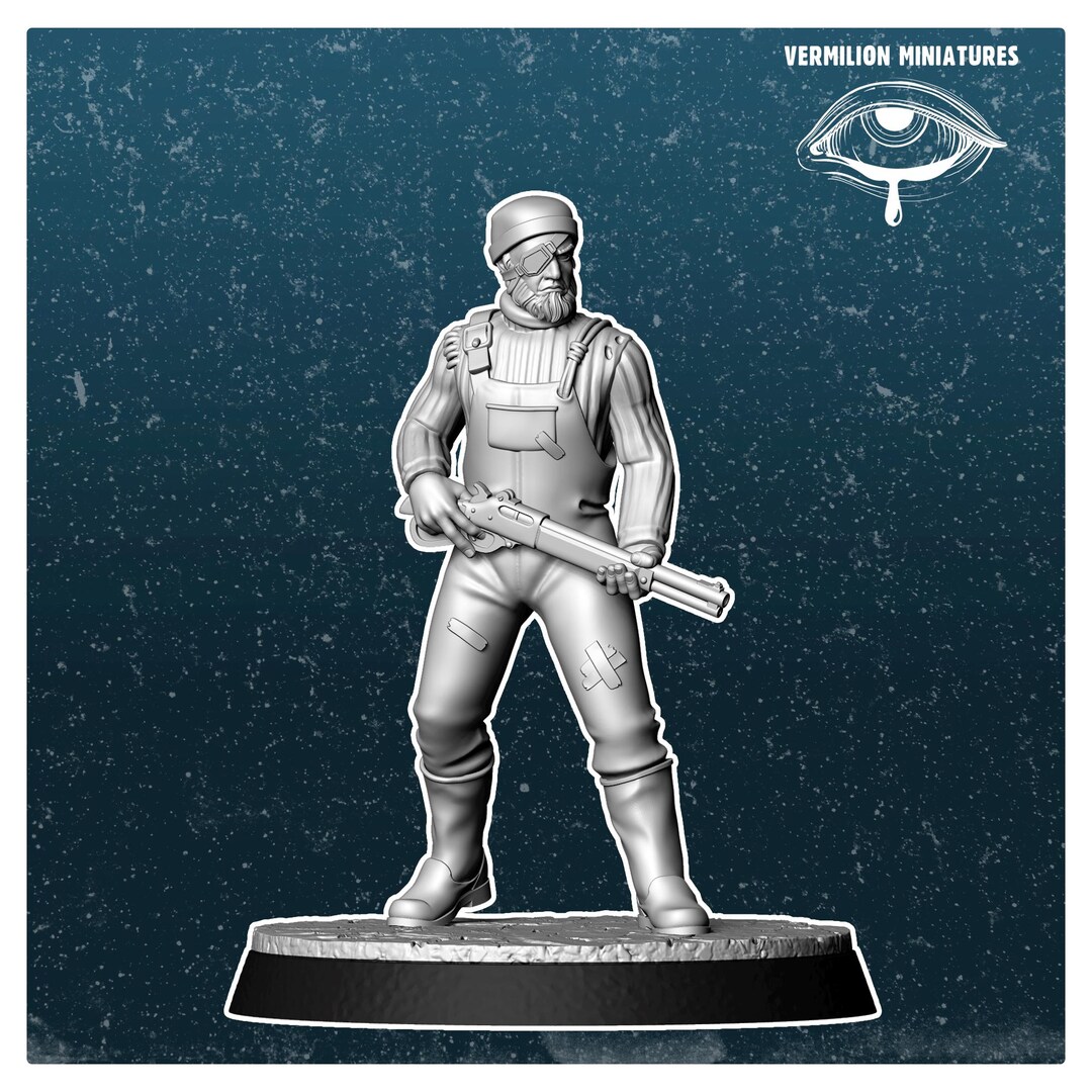 Villager - Misty Island, 32mm (sculpted by Vermilion Miniatures ...