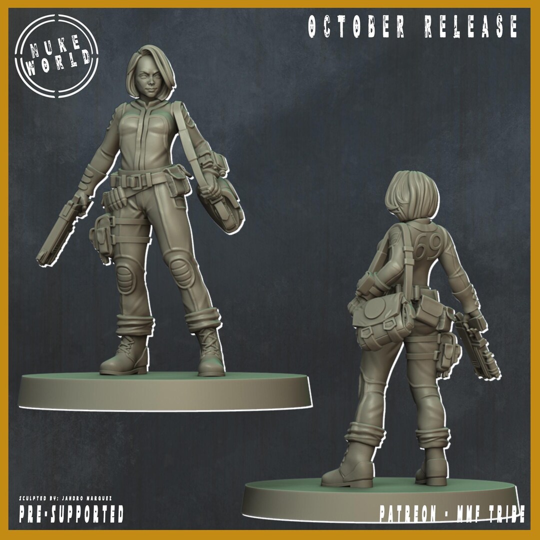 Dweller Explorer With Pistol (nuke World) - 32mm Scale | Proxy Mini for ...