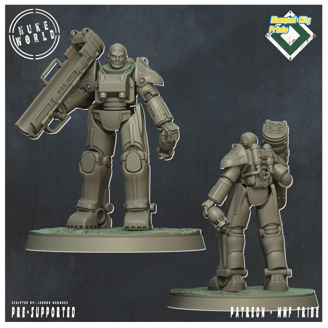 Wasteland Vanguard Power Armour With Fat Man Mini Nuke Launcher ...