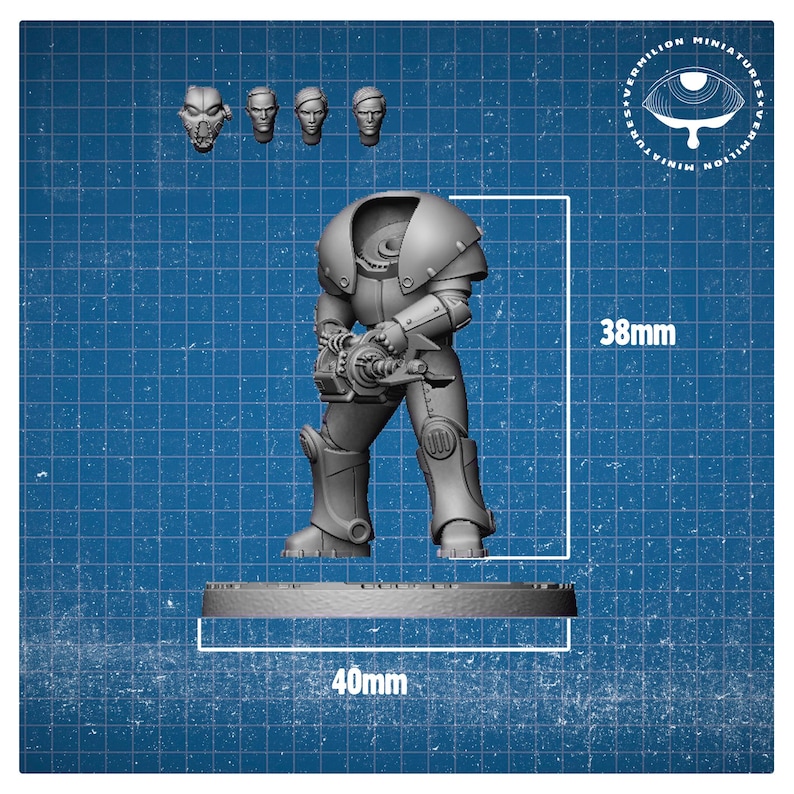 Soldier Heavy Secret Service Collection 32mm sculpted by Vermilion ...