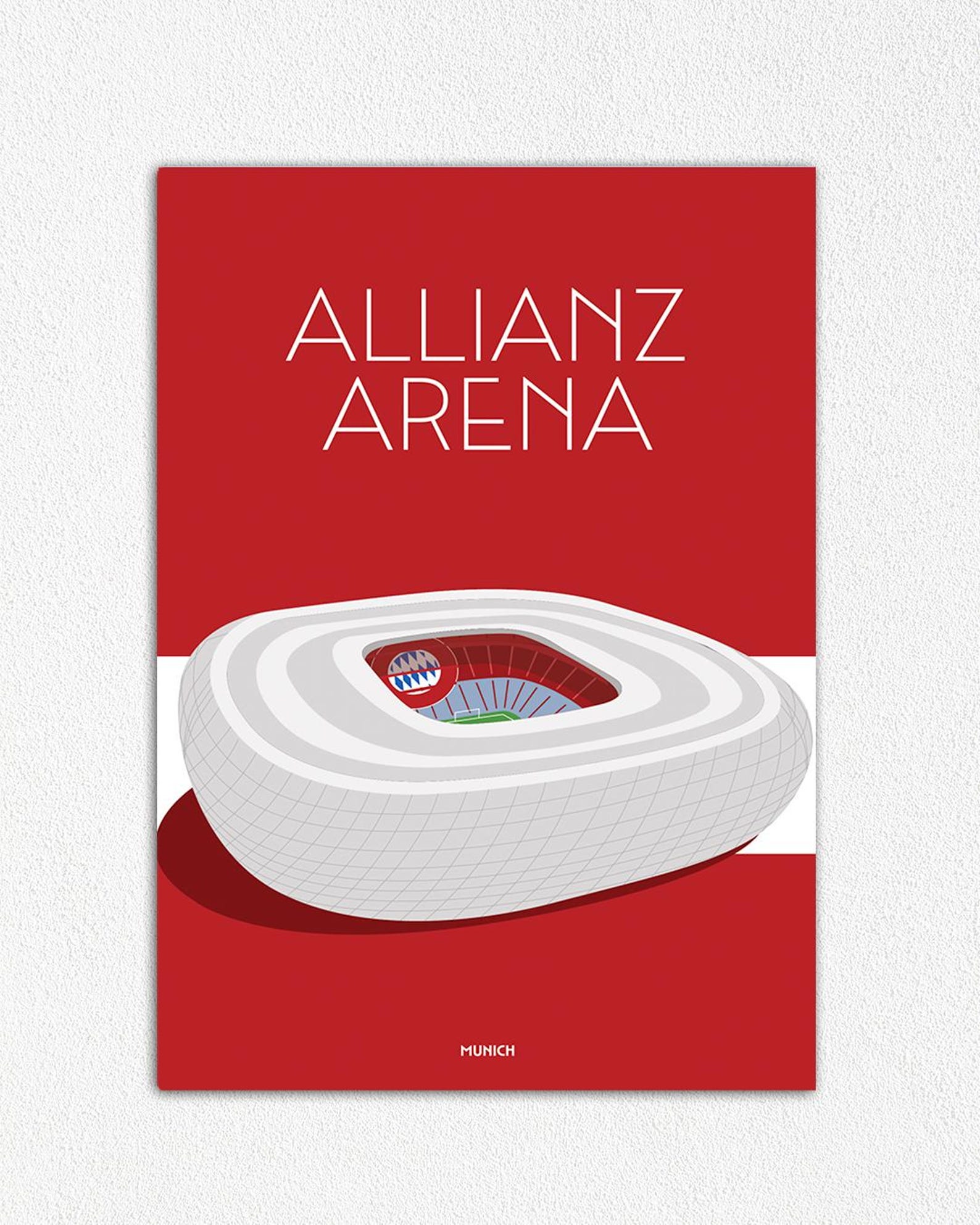 Poster - Football Stadium - Allianz Arena - Bayern Munich - Christmas ...