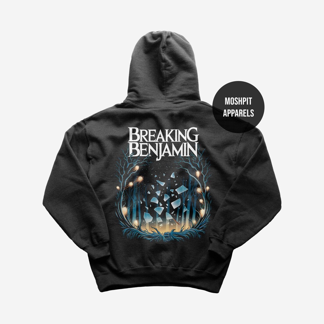 Breaking Benjamin Hoodie Rock Music Hoodie Phobia Album Dear Agony ...