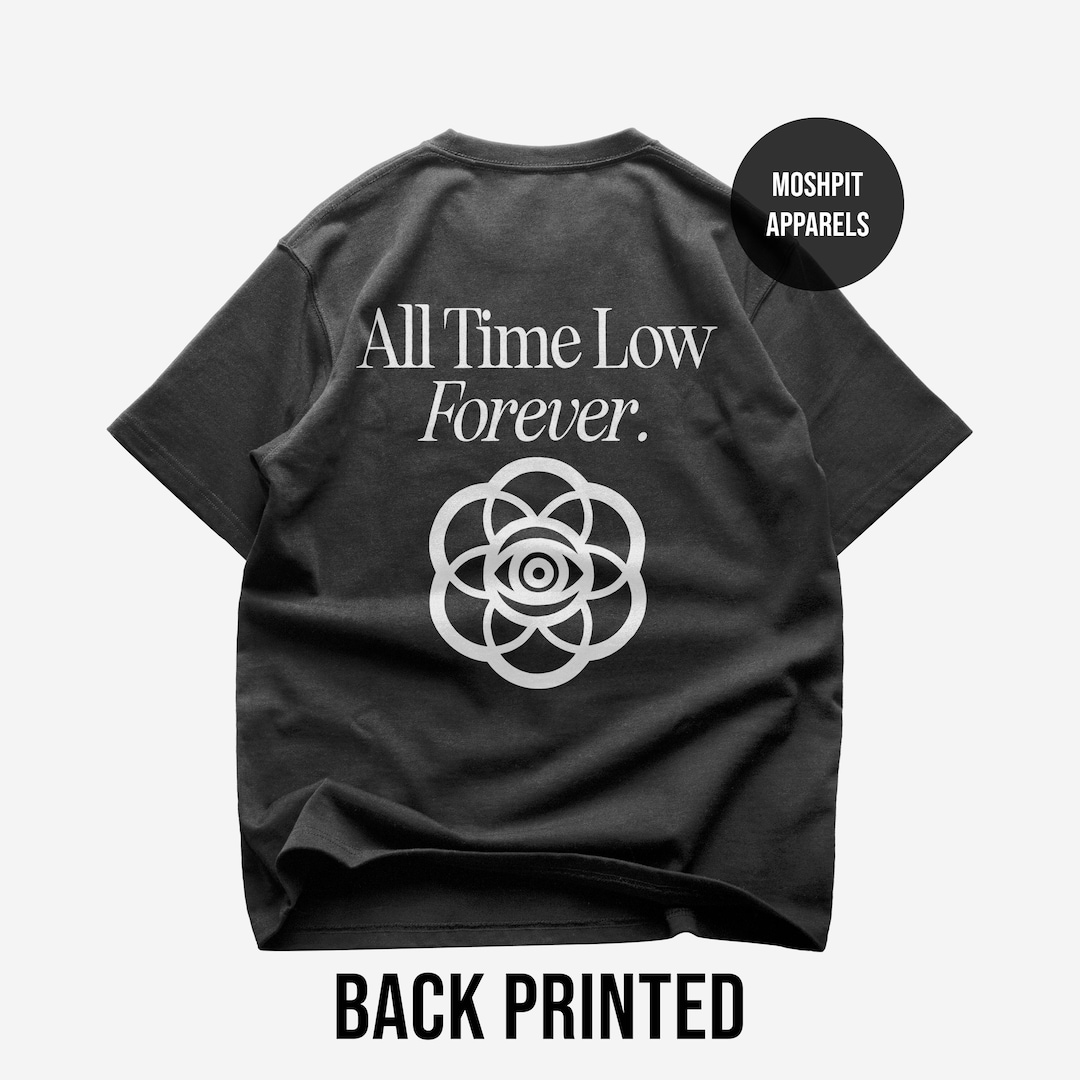 All Time Low Back T-shirt Punk Music Shirt Dear Maria, Count Me in ...