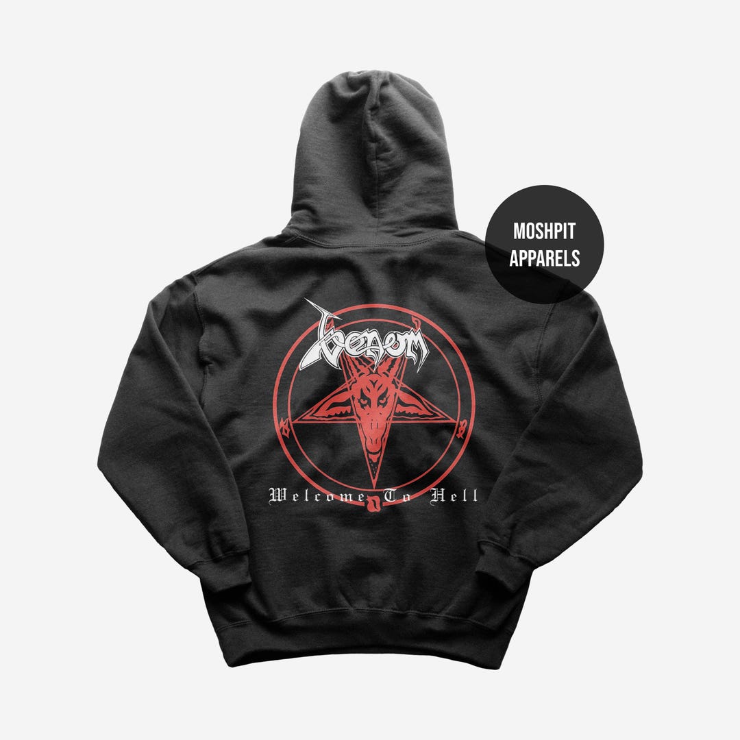 Venom Hoodie Metal Music Hoodie Welcome to Hell Black Metal Album Storm ...