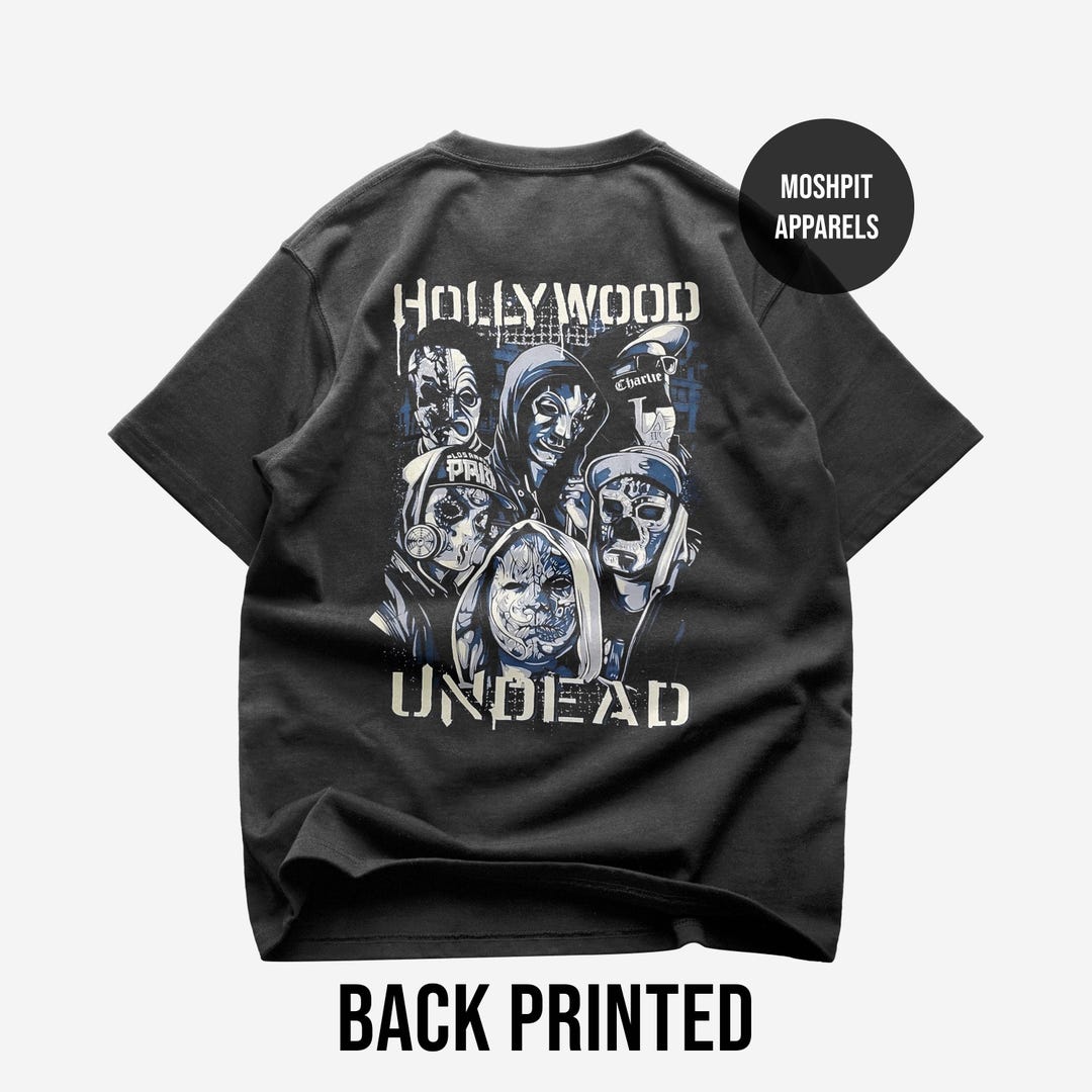 Hollywood Undead Back T-shirt Rock Music Shirt Everywhere I Go Swan ...