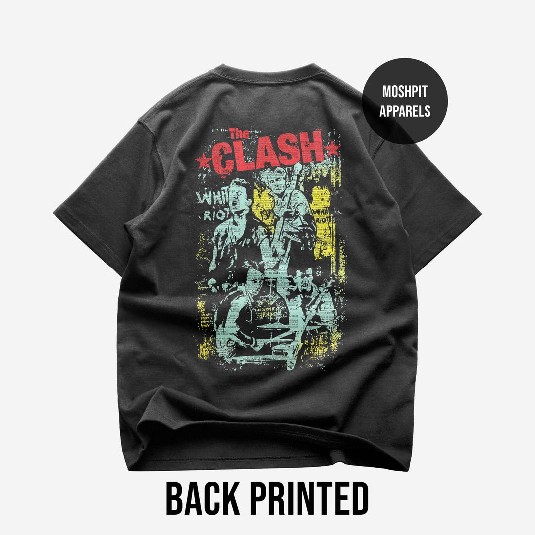 The Clash Back T-shirt Rock Music Shirt London Calling Combat Rock ...
