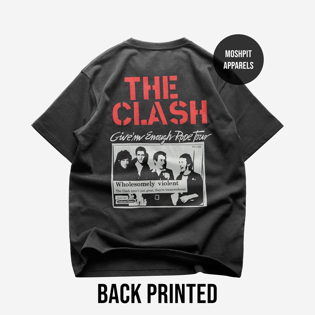 The Clash Back T-shirt Rock Music Shirt Combat Rock London Calling ...