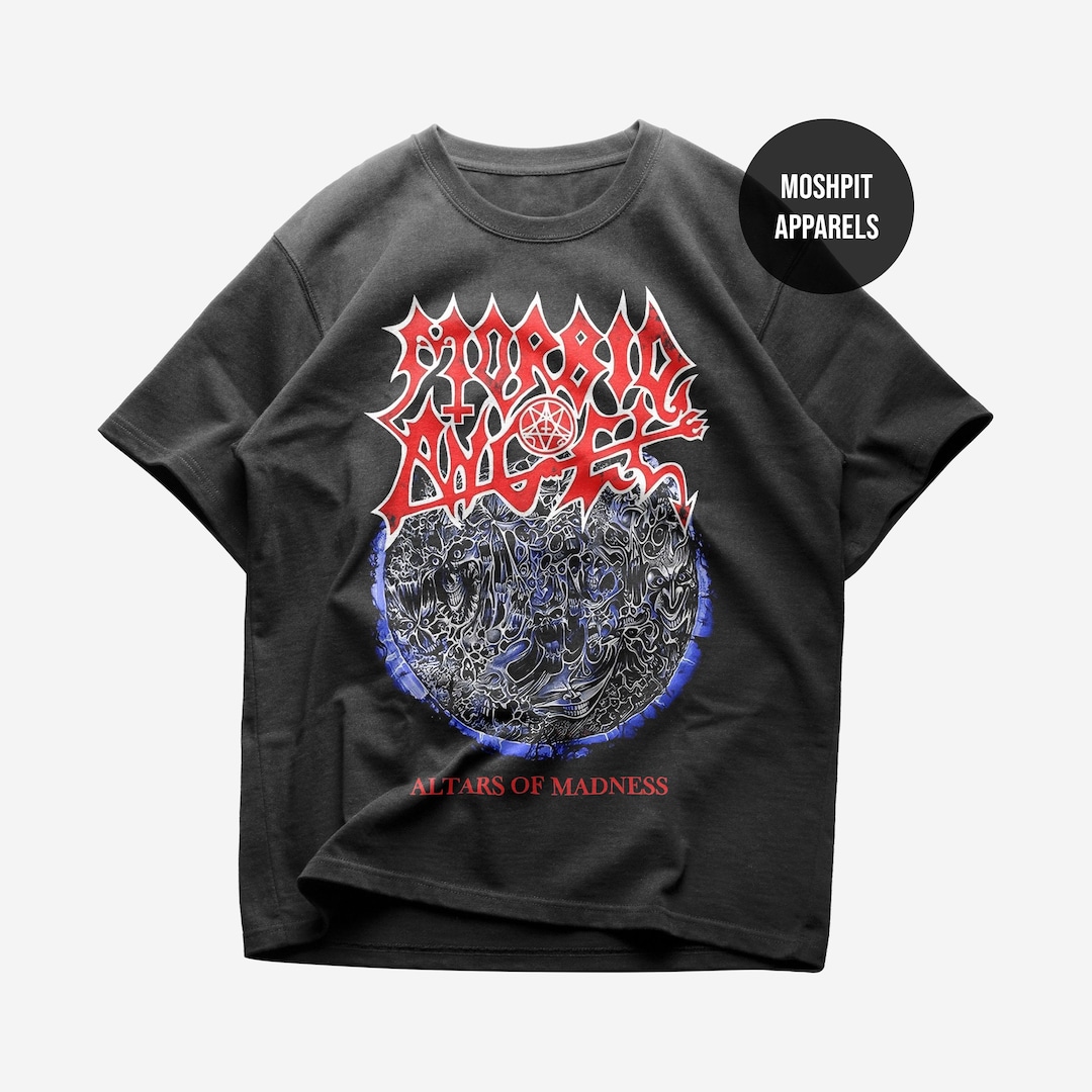 Morbid Angel T-shirt Metal Music Shirt Altars of Madness Immortal Rites ...