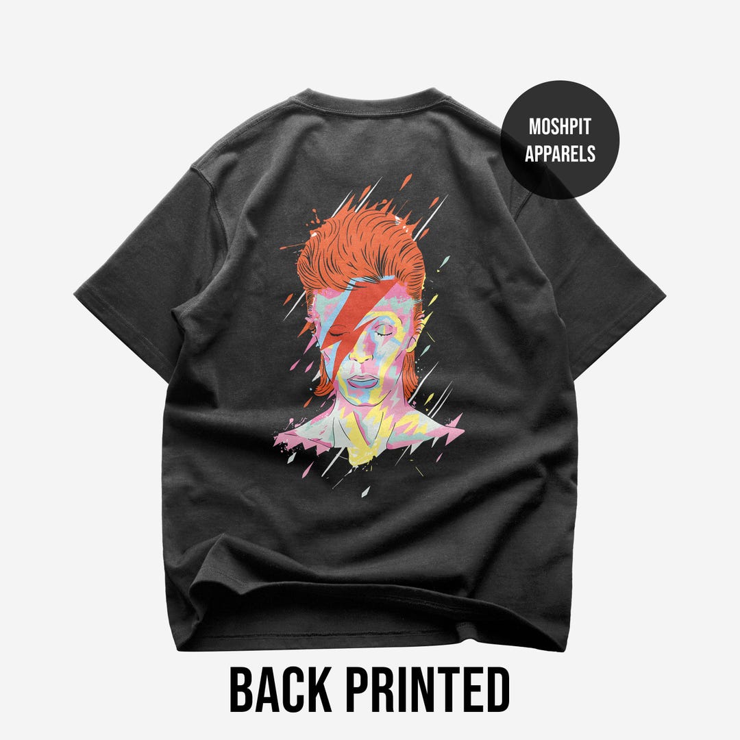 David Bowie Back T-shirt Rock Music Shirt David Bowie Album Shirt Ziggy ...