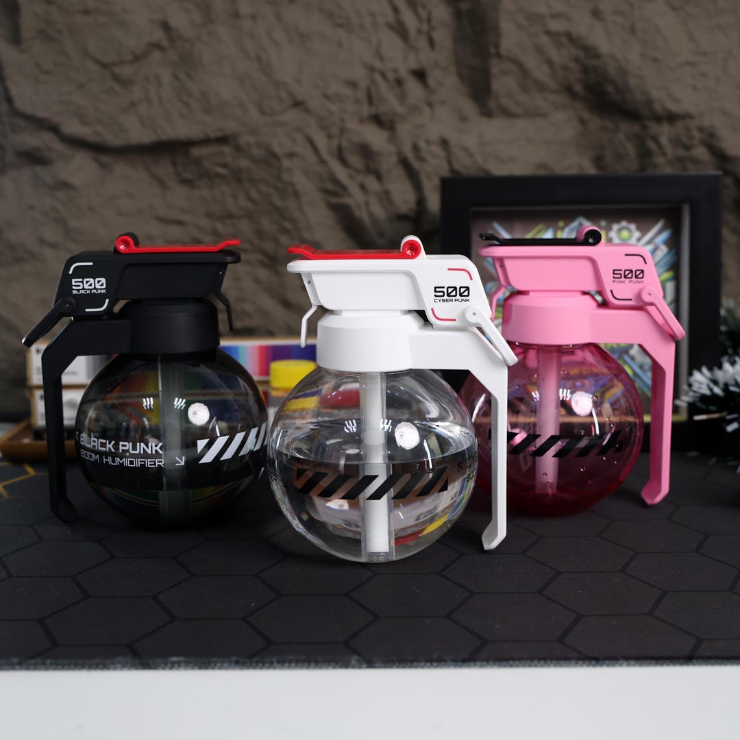 Grenade Humidifier With LED Lights, 3D Print Air Moisturizer for Home ...