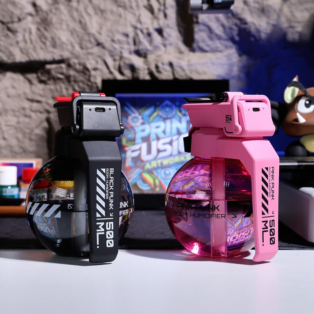 Grenade Humidifier With LED Lights, 3D Print Air Moisturizer for Home ...