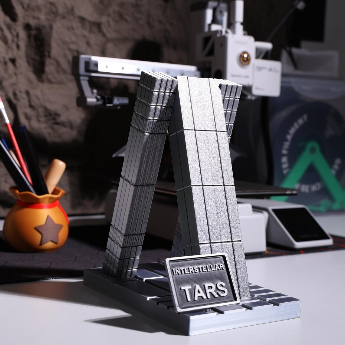 Interstellar Movie TARS Robot Figure Custom TARS Model With Gunmetal ...