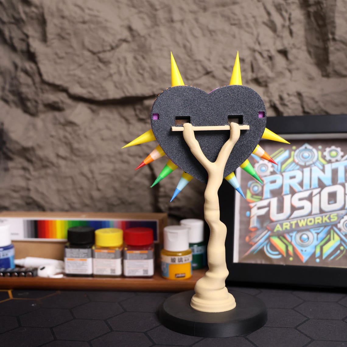 Majora’s Mask 3D Printed LED Zelda Desk Table Decor With Glowing Lights ...