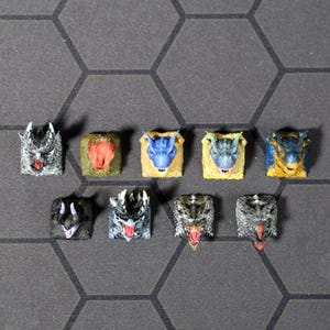 Monster Hunter Rise Dragon Keycap Series Artisan Keycaps for Gamers MHR ...