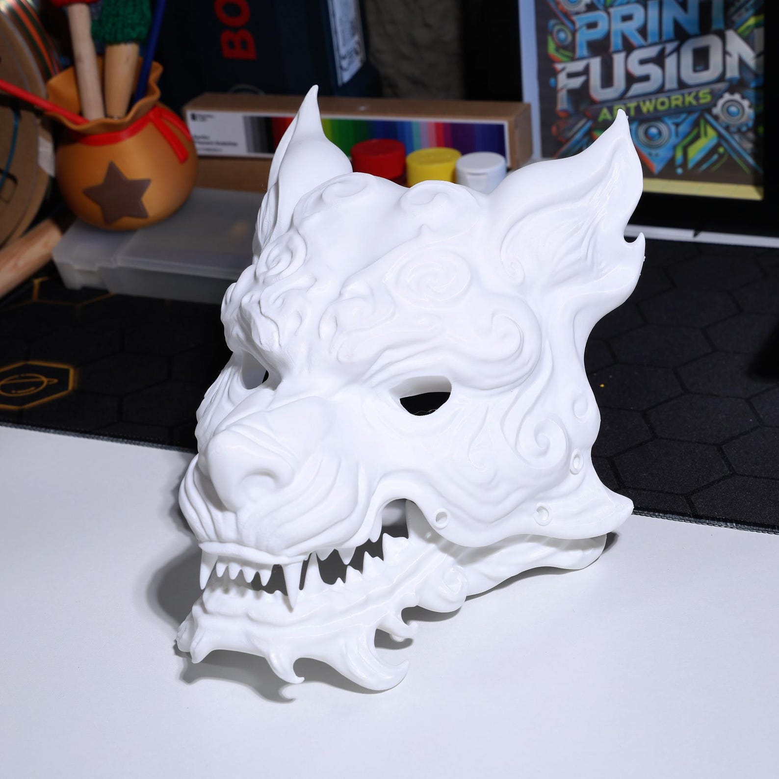 Black Myth Wukong 3D Printed Mask, Monkey King Cosplay Prop, Unique ...