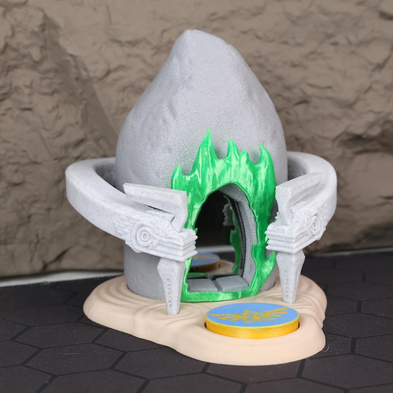 Zelda Shrine Wireless Charging Dock With LED Light Game Sounds 3D ...