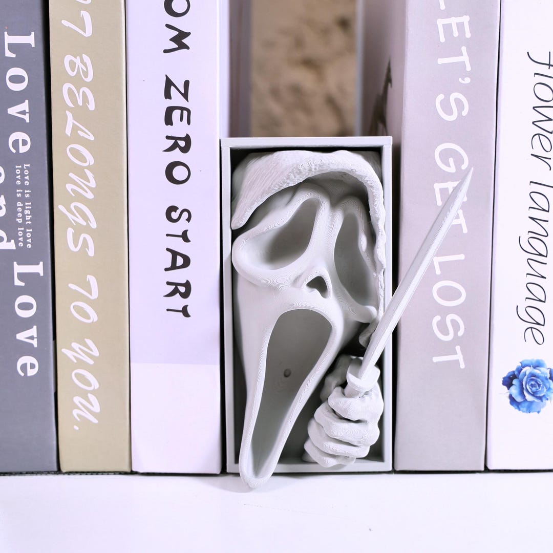 Ghostface Book Nook 3D Printed Dead by Daylight Horror Mask Bookend ...