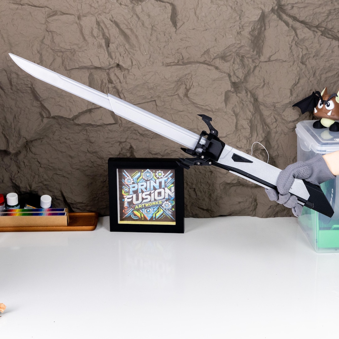 Dishonored Corvo's Folding Sword Props Toy Blade 3D Printed Replica ...