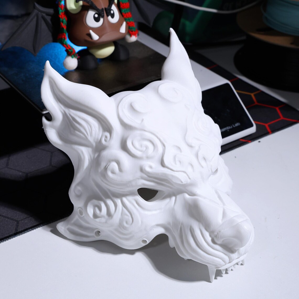 Black Myth Wukong 3D Printed Mask, Monkey King Cosplay Prop, Unique ...