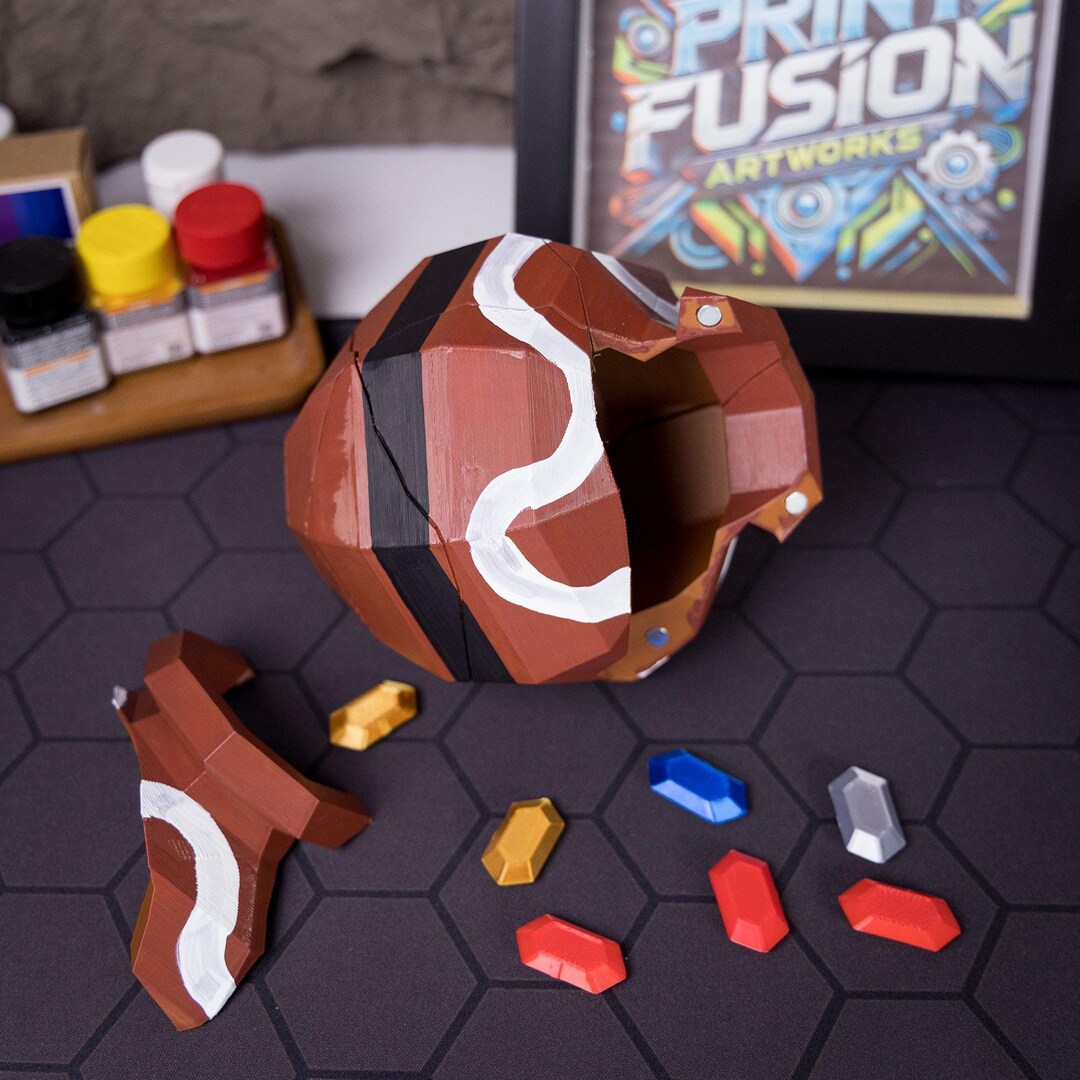 Zelda Magnetic Fragile Rupee Jar Puzzle 3D Printed Collectible Puzzle ...