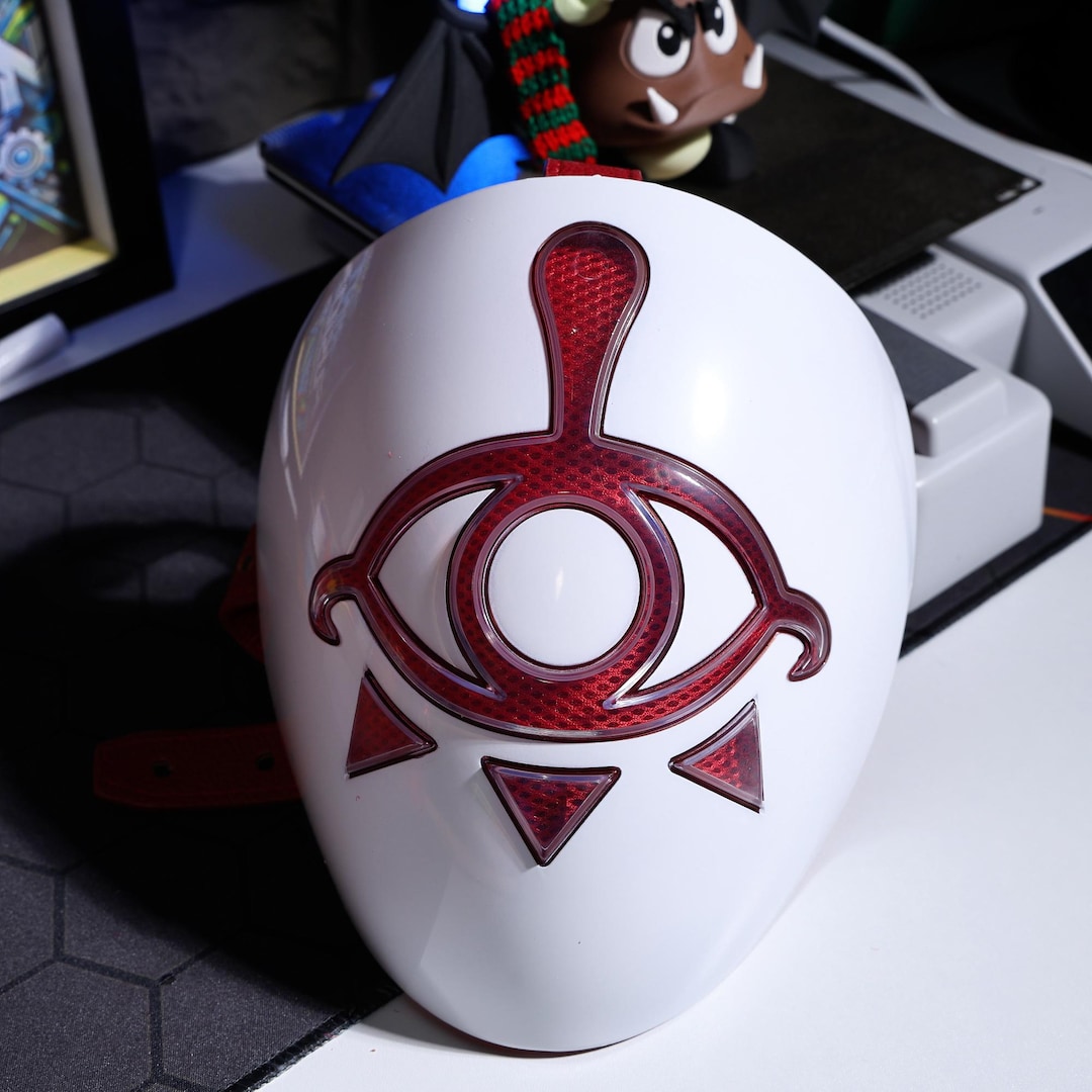 Yiga Clan Zelda Mask, ABS Cosplay Accessory With Red Details and ...