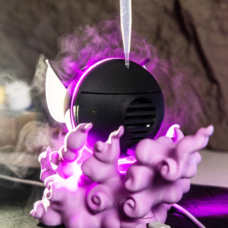 Gastly Ghost Humidifier 3D Printed LED Table Lamp Decor for Gamers ...
