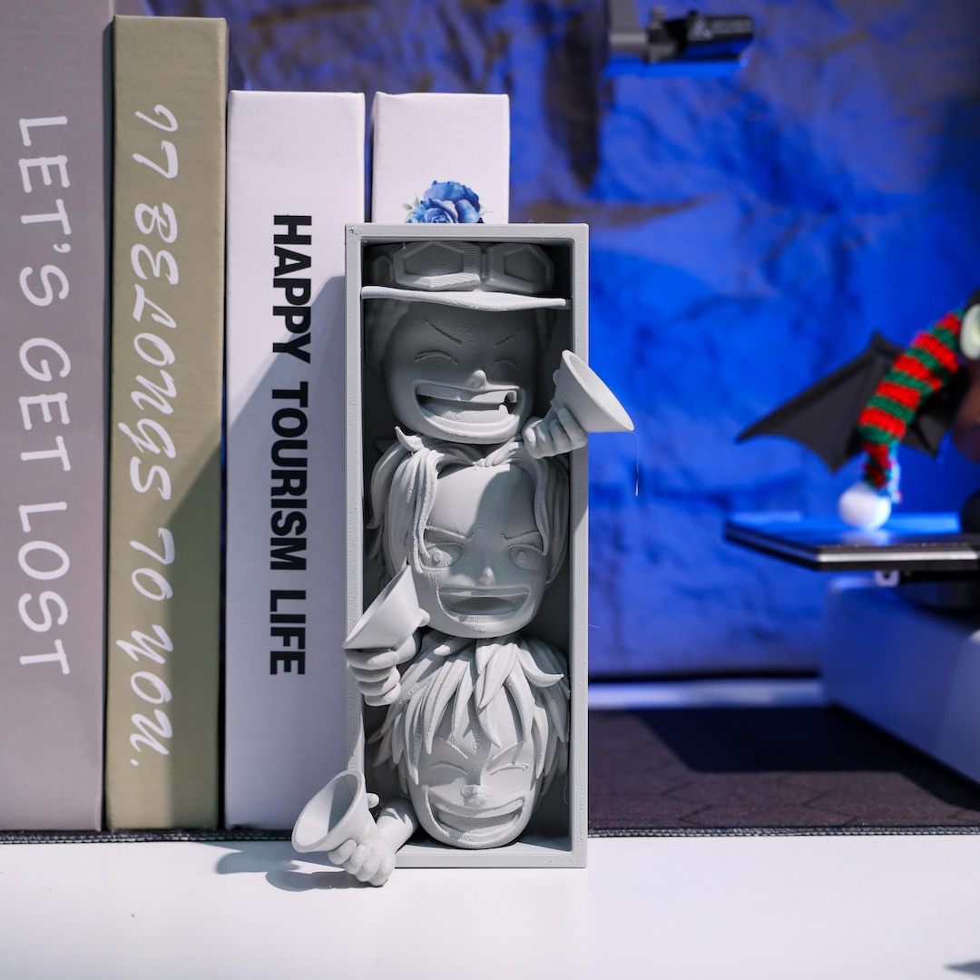 Book Nook 3D Printed Matte PLA Collectible Statue for Horror and Anime ...