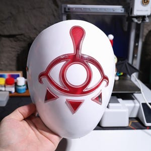 Yiga Clan Zelda Mask, ABS Cosplay Accessory With Red Details and ...