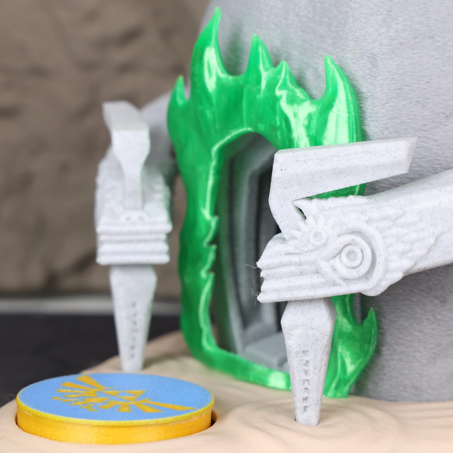 Zelda Shrine Wireless Charging Dock With LED Light Game Sounds 3D ...