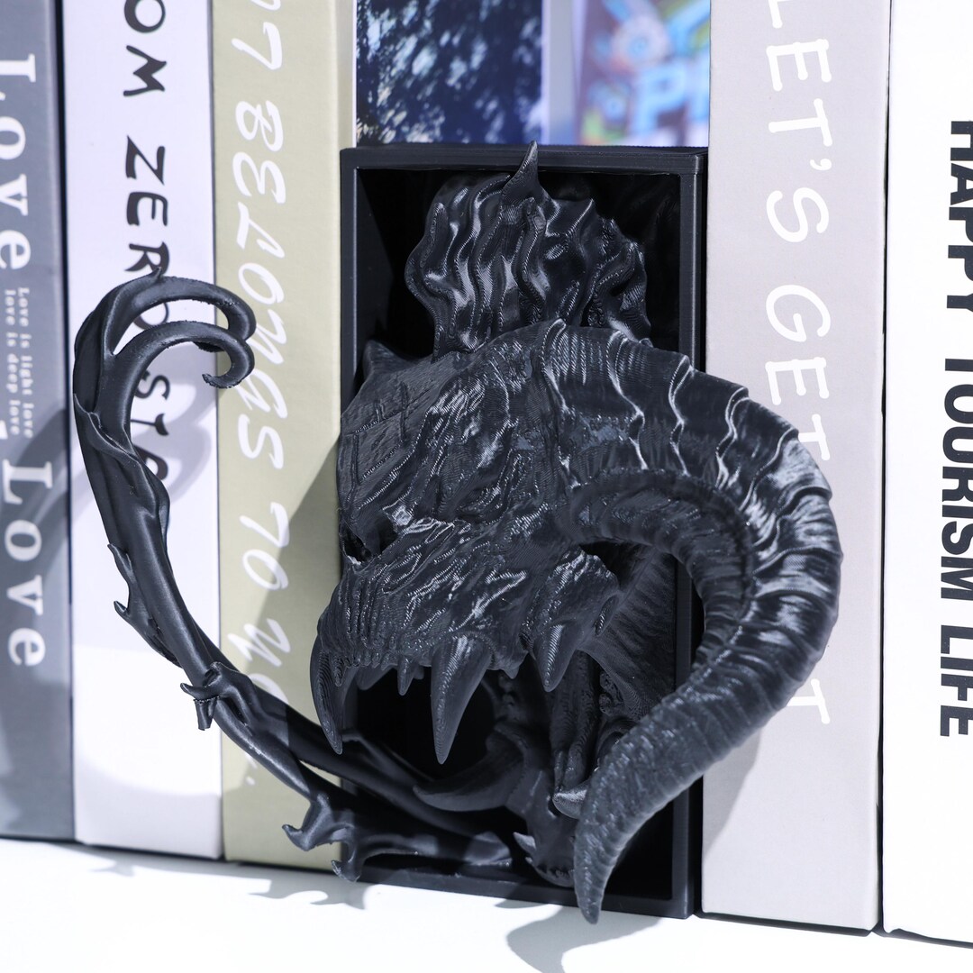 Balrog Flame Demon Book Nook Book Shelf Decor Bookends 3d Printed ...