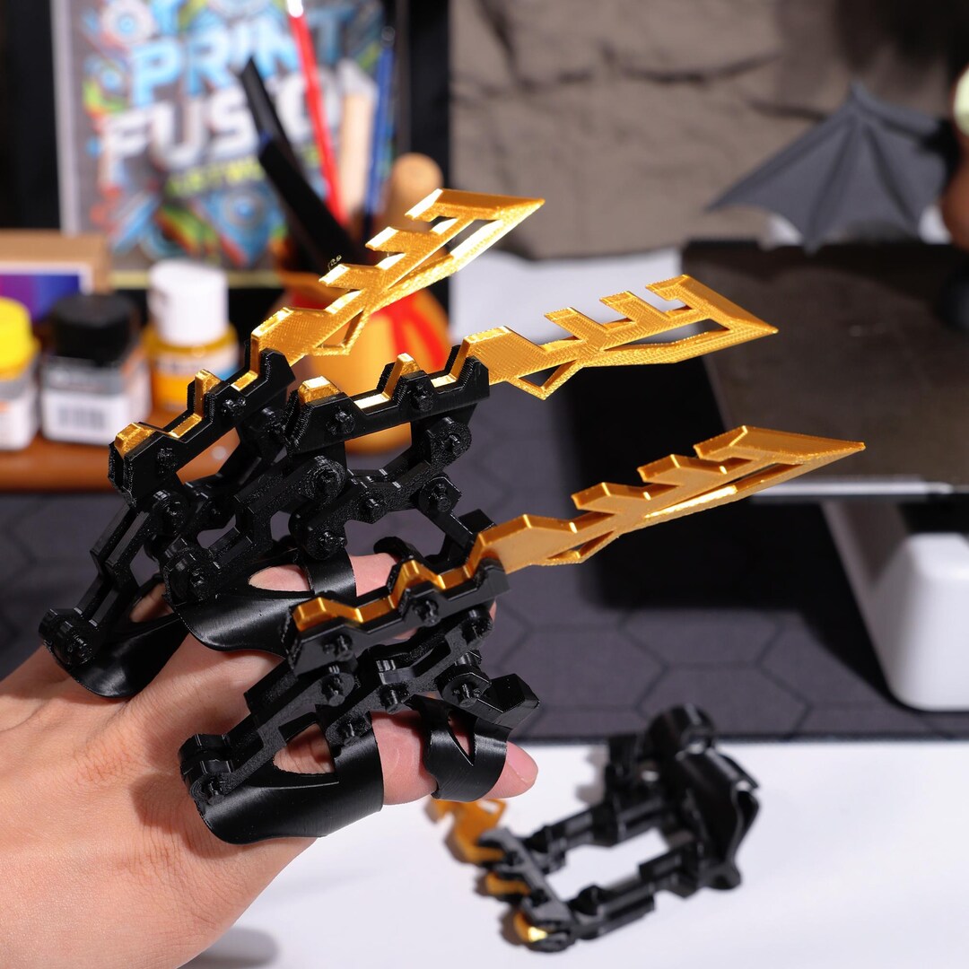 Cyberpunk Claw Finger Sleeve Handmade Futuristic 3D Printed Accessory ...