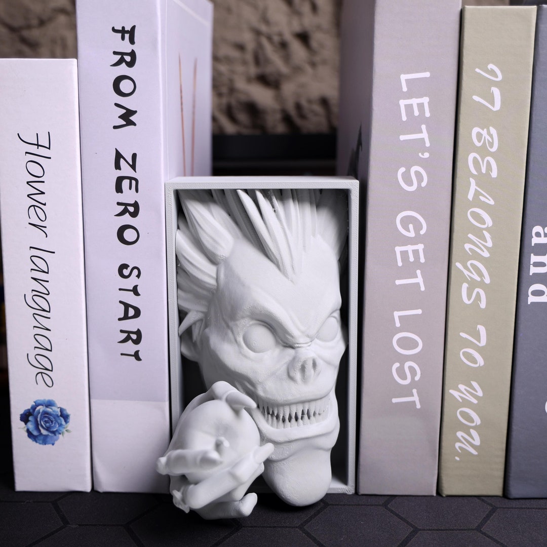 Death Note Ryuk Head Bookend 3D Printed Shinigami Ryuk for Anime Fan ...