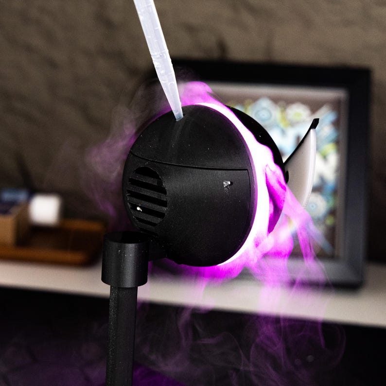 Gastly Ghost Humidifier 3D Printed LED Night Light for Gamer Desk Decor ...