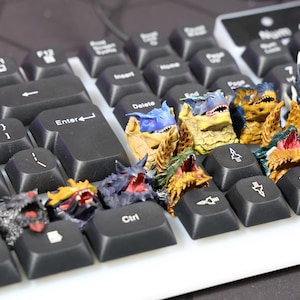 Monster Hunter Rise Dragon Keycap Series Artisan Keycaps for Gamers MHR ...